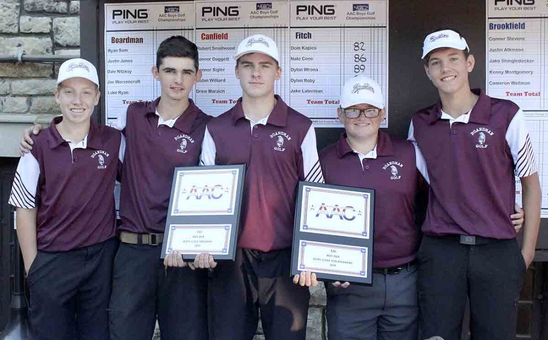 Boardman, Brookfield, McDonald boys capture league golf crowns | News ...